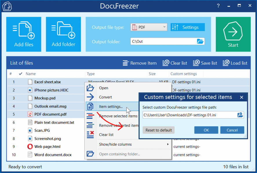 How to Add a Watermark on Multiple Photos, PDFs, or Other Files at Once Using DocuFreezer